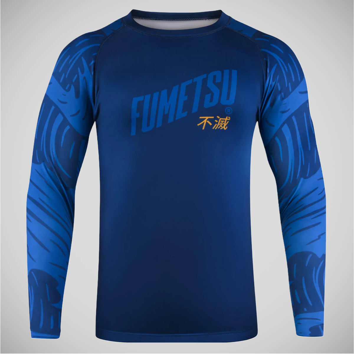 Blue Fumetsu Waves MK2 Long Sleeve Rash Guard from Bytomic – Bytomic ...