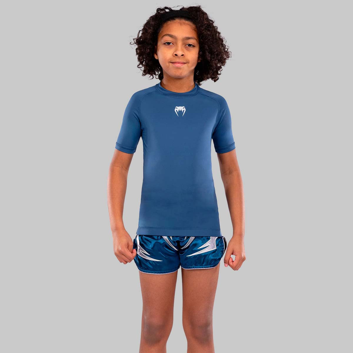 Venum Contender Kids Short Sleeve Rash Guard Royal Blue – Bytomic ...