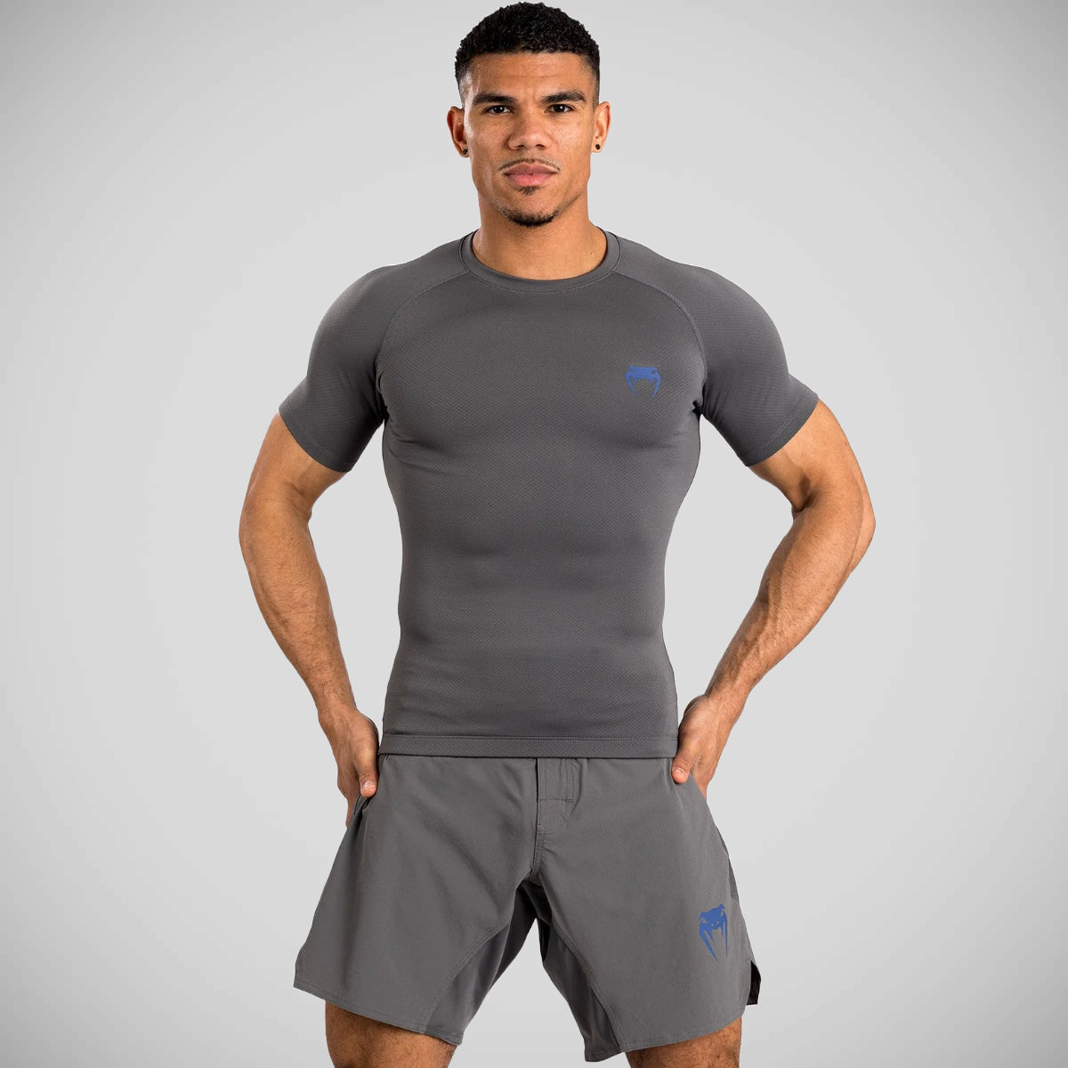 Venum Contender Short Sleeve Rash Guard Grey from Bytomic – Bytomic ...