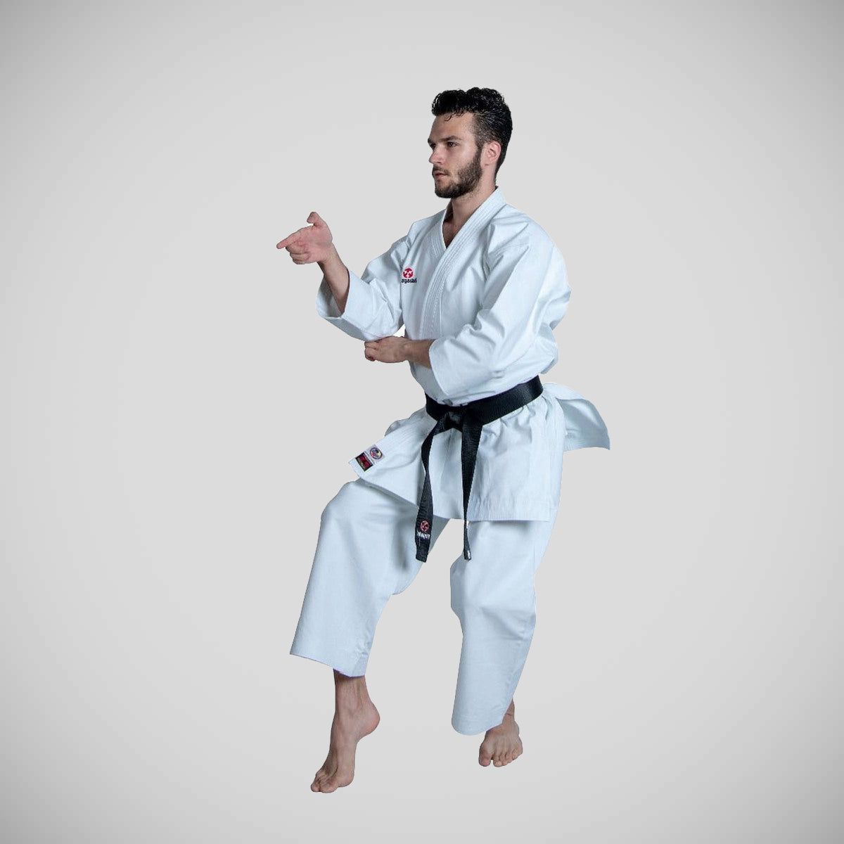 White Hayashi Katamori Karate Gi from Bytomic