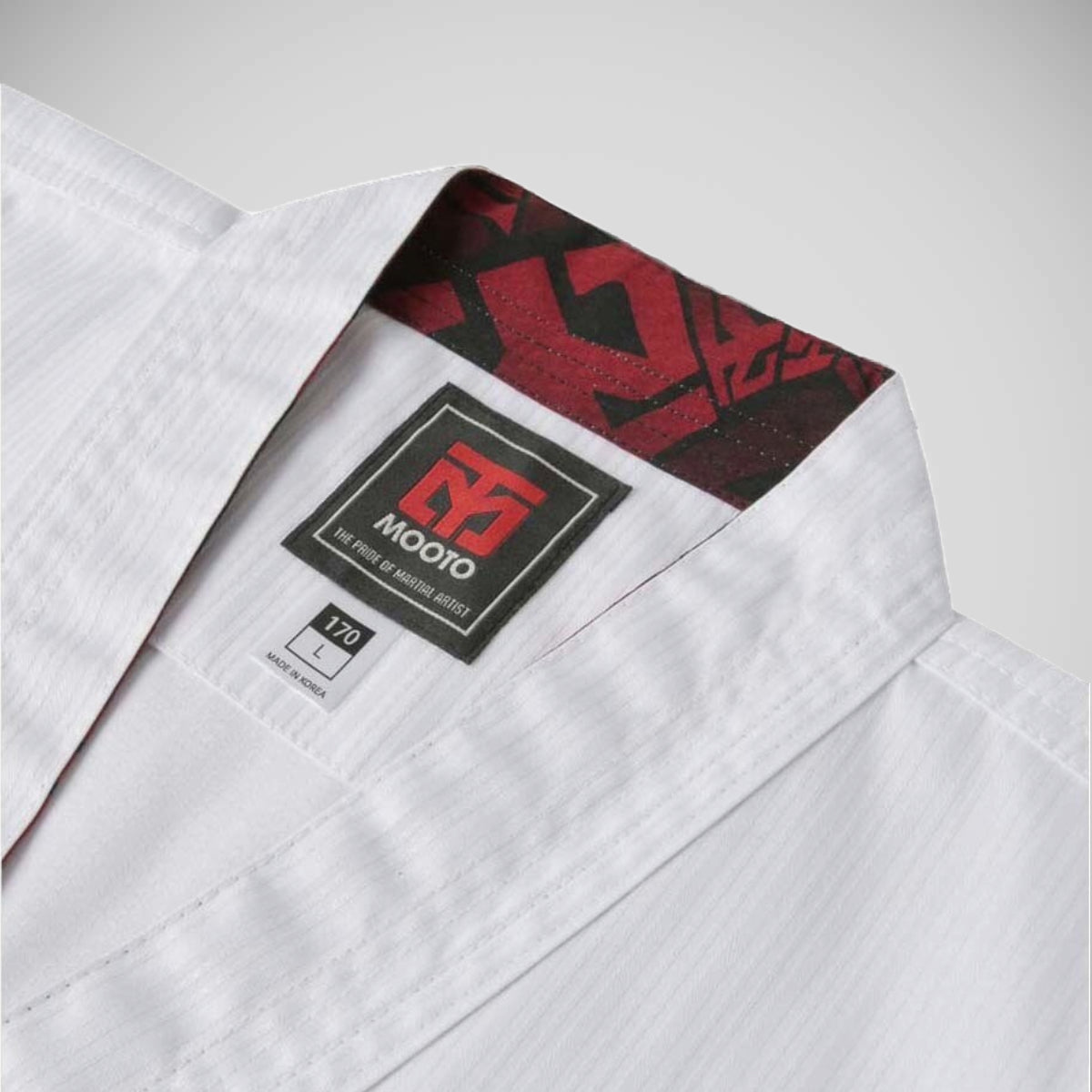 White Mooto BS4.5 Uniform White Neck Kids from Bytomic