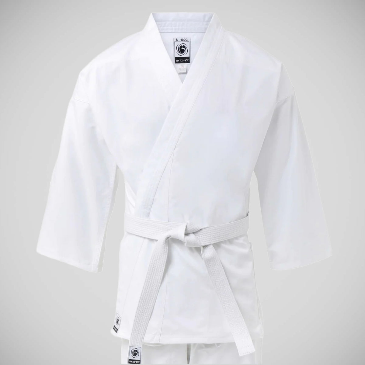 White Bytomic Adult 100% Cotton Student Karate Uniform from Bytomic