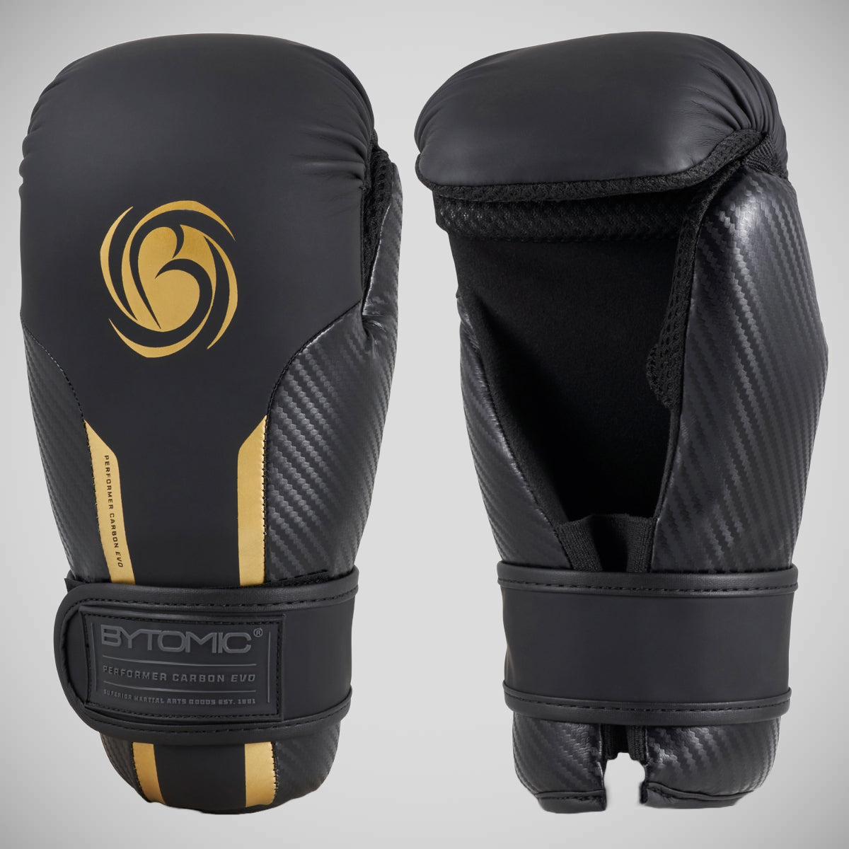 Black/Gold Bytomic Performer Carbon Evo Pointfighter Gloves from ...