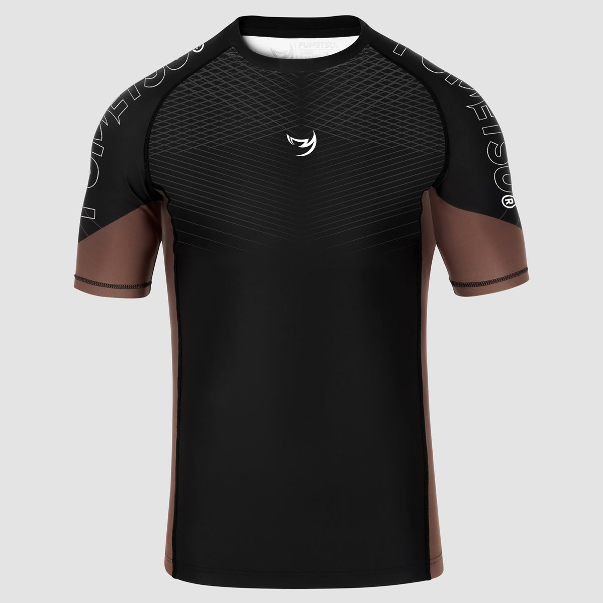 Black/Brown Fumetsu Competitor MK2 Short Sleeve Rash Guard from Bytomic ...